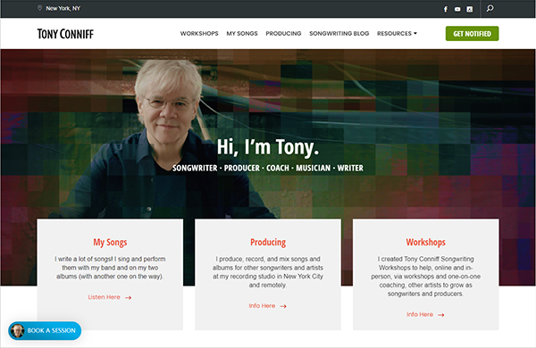 Homepage - Tony Conniff